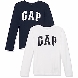 GAP Baby Boys Long Sleeve Logo T-Shirt T Shirt, Blue Galaxy, 4T US
