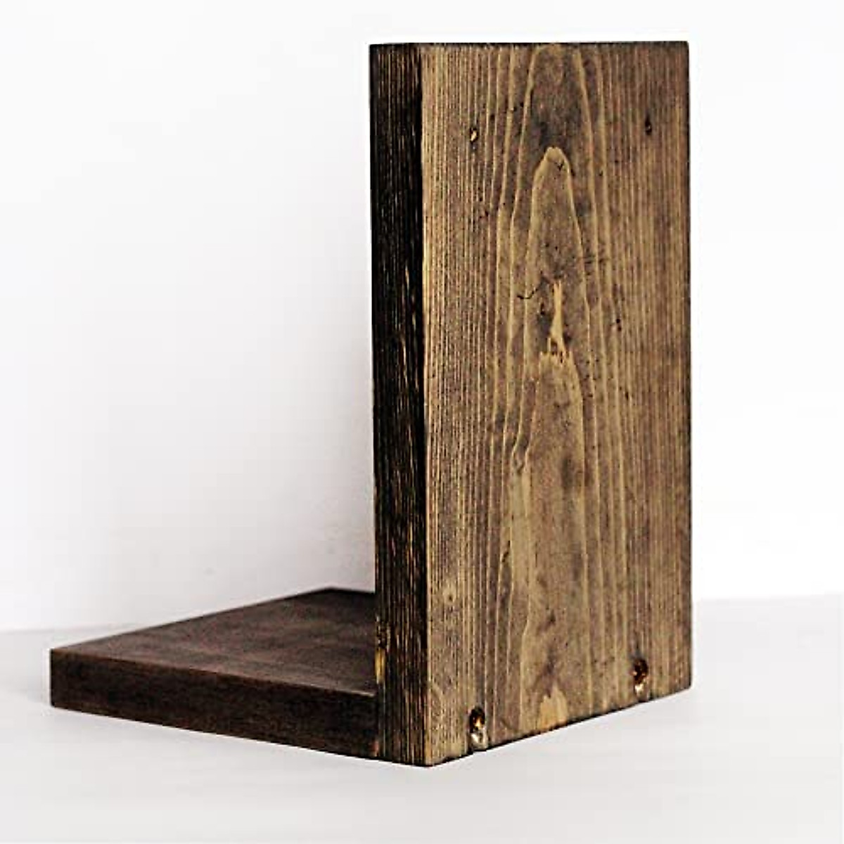 Daniel's Plants Midcentury Modern Gallery Wall Plant Shelf | Pack of 3 Wooden Shelves | L Shaped Floating Shelf Kit | Floating Shelves | Wood Floating Shelf