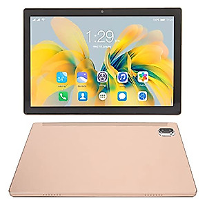 SHYEKYO Tablet PC, Aluminium Alloy 10.1in FHD HD Tablet 6GB RAM 128GB ROM 5G WiFi 4G LTE Octa Core CPU with Keyboard for Travel (US Plug)