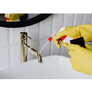 DOMPEL Trigger Sprayers valves, color salmon, thread 28/410, made with stainless steel springs and glass balls, with spray and stream Model 101D. (Spray heads only, bottles not included) (2)