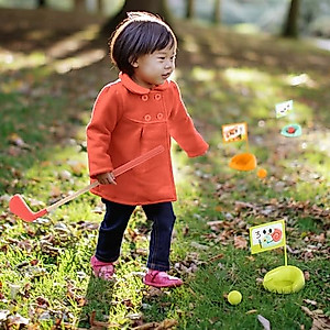 B. toys- Wooden Golf Set- Sports & Outdoors- 15 pc Golf Set for Toddlers with Storage Bag- Pretend Play- 3 Years +