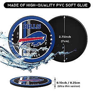 Aooble Car Cup Holders Coasters, 2pcs 2.75 Inch Auto Car Cup Holder Insert Coasters Silicone Car Cup Mat, Universal Vehicle Interior Car Accessories