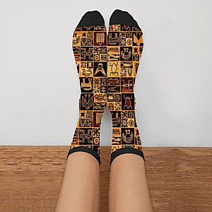 African Egyptian Culture Novelty Socks For Women & Men One Size