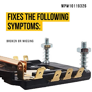 WPW10119326 W10119326 Speed Control Plate - Compatible Whirlpool KitchenAid Mixer Parts - Replaces AP6015292 4176137 PS11748567 - Made of Durable Metal and Plastic - Affordable DIY Solution