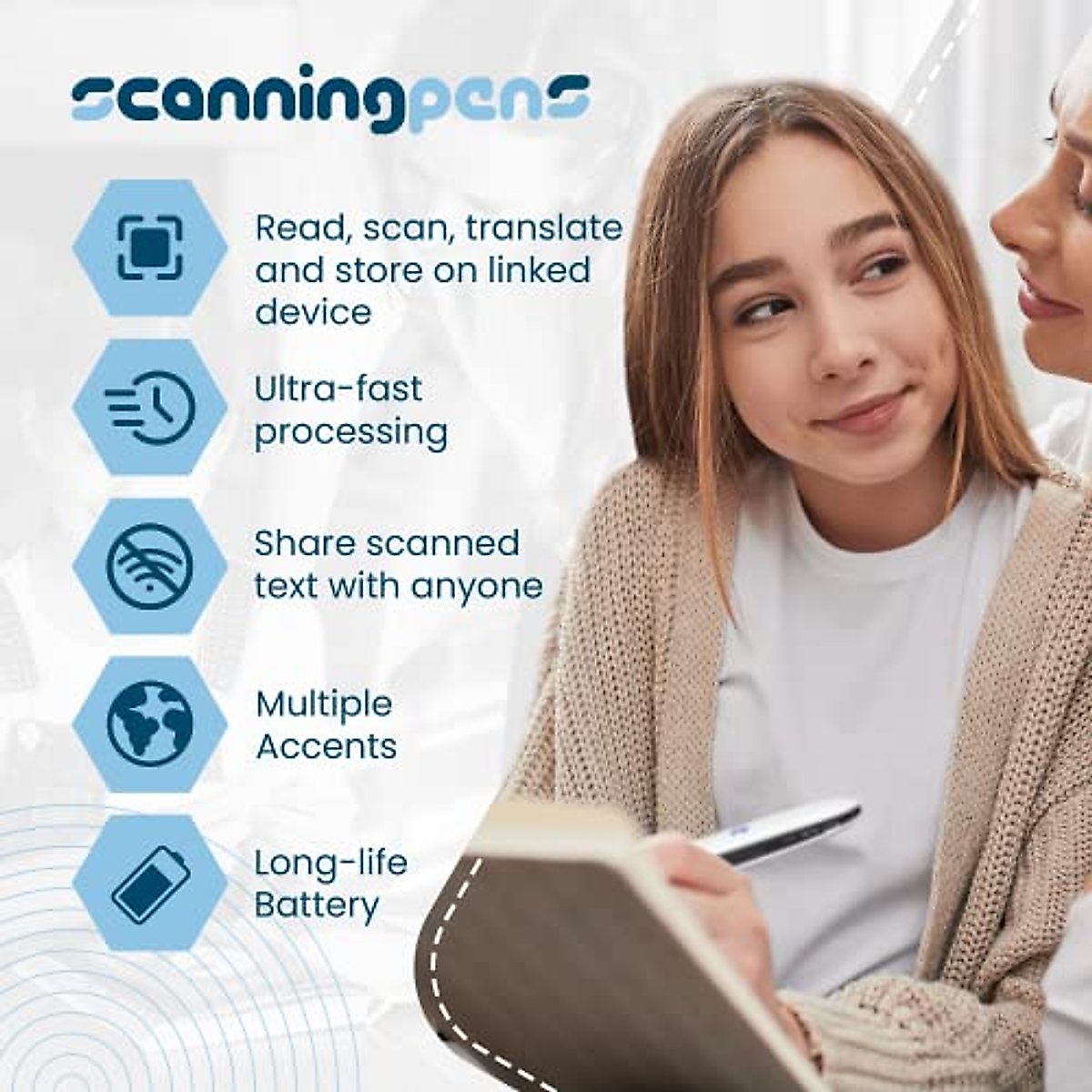 C Pen Text to Speech Connect Pen - OCR Scanning Device for Reading, Literacy & Learning | Assistive Tool for Dyslexia & Learning Differences | Meetings, Study | Windows & Mac