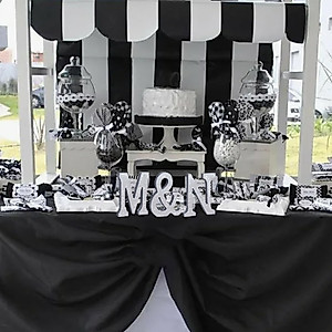 TONIFUL 8 Inch Silver Glitter Letter M Table Centerpiece A-Z Silver Birthday Party Decorations,Silver Alphabet M for Birthday,Chrismas,Graduation,Bridal Shower,Wedding,Anniversary Party Supplies