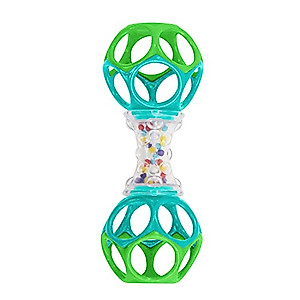 Bright Starts Little Shakers 6pc Gift Set, Easy-Grasp Oball Technology, Baby Rattles, Balls and Teethers, On-The-Go Toys, Lightweight, Unisex, Newborn+