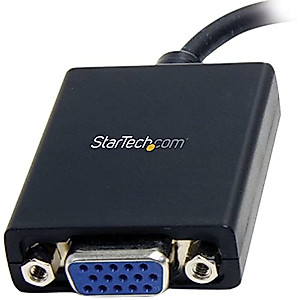 StarTech.com Mini DisplayPort to VGA Adapter, Active mDP to VGA Converter, Mini DisplayPort or TB2 Computer to VGA Monitor