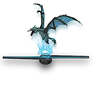 3D Hologram Fan,Hologram Fan Projector Advertising Display for Christmas, Halloween,Business,Shop,Holiday 16.5inch Holographic with 700 Video Library