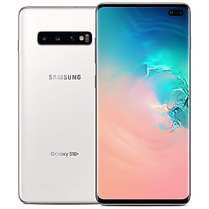 SAMSUNG Galaxy S10+ Plus G975F GSM Unlocked Smartphone (Renewed) Ceramic White, 128GB