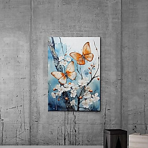 Abstract Painting Buy Canvas Wall Art, Butterfly Painting Art, Butterfly canvas, bedroom Butterfly wall art,Watercolor abstract Butterfly canvas painting
