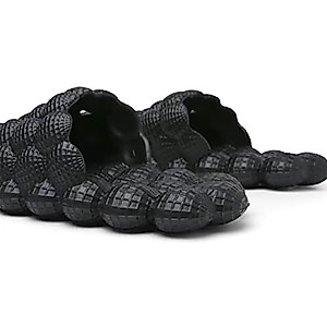 Cheval Unisex Bubble Slides for Kids, Massage Golf Ball Shoes Slides, Funny Lychee Bubble Slippers for Spa, Bedroom, Gym, Shower, Beach,Bath