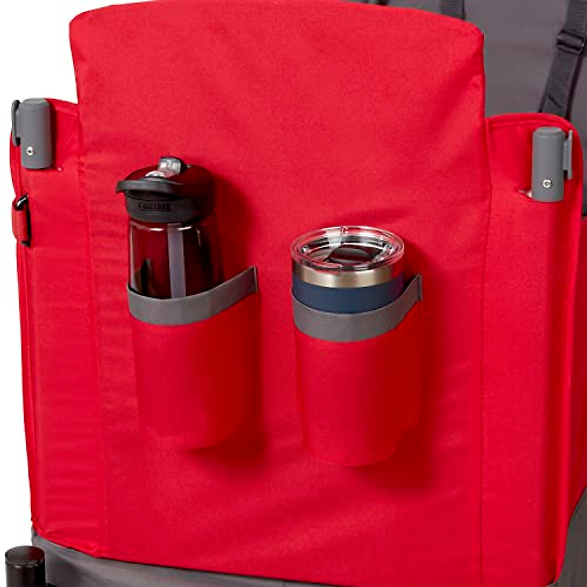 Radio Flyer Discovery Stroll 'N Wagon with Canopies, Folding Wagon with Single Recline Seat, for 1+ Years