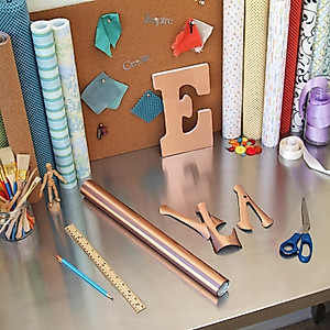 Con-Tact Brand 06F-C8M22-06 Shelf and Drawer Liner, Brushed Copper, 18x72 inches