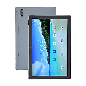 GLOGLOW FHD Tablet, 2 in 1 6GB RAM 128GB ROM 10.1 Inch Tablet 8 Core CPU with Keyboard for Office (US Plug)