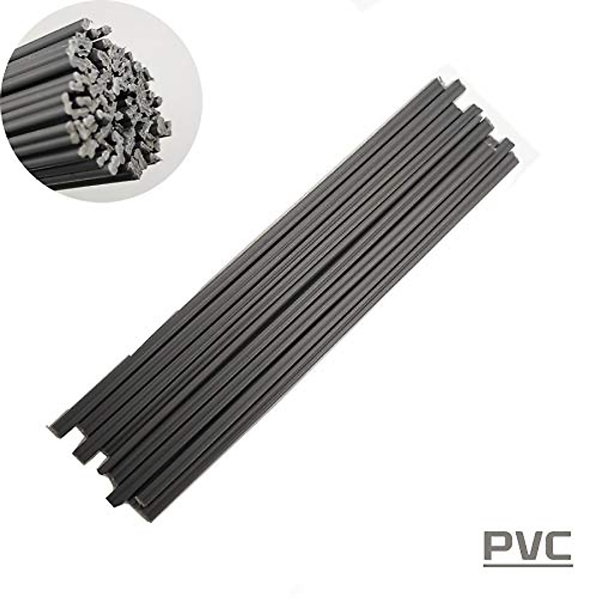 WOLODARSK 40pcs Plastic Welding Rods 200mm Length ABS/PP/PVC/PE Welding Sticks 5x2mm For Plastic Welder ?Each 10pcs welding rods