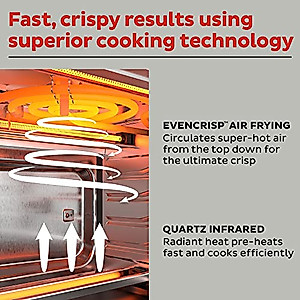 Instant Omni Air Fryer Toaster Oven Combo 19 QT/18L, From the Makers of Instant Pot, 7-in-1 Functions, Fits a 12" Pizza Oven, 6 Slices of Bread, App with Over 100 Recipes, Black Finish