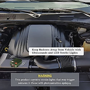 Glaobule 2 Pack Mouse Repellent Battery Operated Ultrasonic Indoor Rat Deterrent Get Rid of Mice Auto Rodent Repeller Attic Garage Home Pest Control Vehicle Protection Under Hood Rodent Repeller