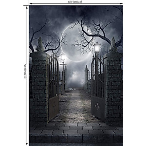 OUYIDA Halloween Theme 6X9FT Pictorial Cloth Seamless Customized Photography Backdrop Background Studio Prop TP17