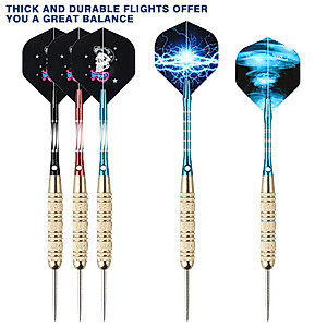 Tezoro Dart Accessories Kit Including Aluminum Dart shafts,Dart Flights, Flight Savers, Sharpener, O-Rings -Bulk Pack of 104 Pieces