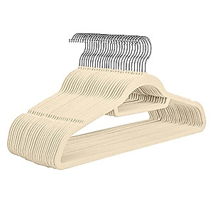 Velvet Garment Hanger, Non-Slip Hanger, Space Saving Clothes Hanger, Heavy Duty Adult Hanger with 360° Swivel Hook, Pack of 30 (2)