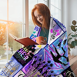 Seonzvk Cheerleader Gifts Blanket, Cheerleading Gifts for Girls, Cheer Gifts for Cheerleaders, Best Cheer Coach Gifts, Cheer Blankets for Girls Birthday, Cheerleading Throw Blanket for Team 60" x 50"