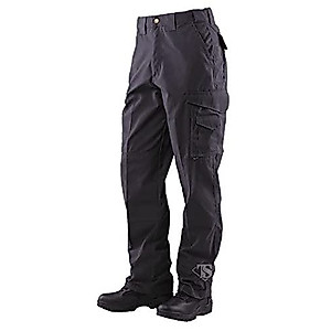 Tru-Spec Men's 24-7 Series Original Tactical Pant - Reliable Pants for Men - Ideal for Hiking, Camping, EMT, and Tactical Use - 65% Polyester, 35% Cotton - Black - 42W x 34L
