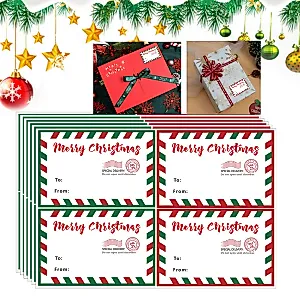 Merry Christmas Stickers,Special Delivery Tag,Christmas Envelope Seals,Holiday Stickers,160 Pcs Per Pack