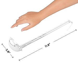 Restaurantware Met Lux 2 Ounce Portion Ladle 1 Multipurpose Portion Serving Spoon - Does Not Corrode Dishwashable Stainless Steel Portion Control Serving Utensil Premium