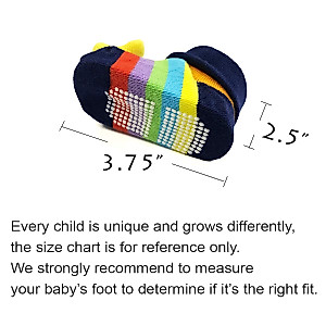 Bowbear Adorable Baby 6 Pair Non-Skid Puffy Animal Face Bootie Socks