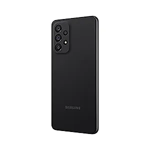 SAMSUNG A33 5G + 4G LTE (128GB+6GB) 6.4" 48MP Quad Camera Factory Unlocked (NOT Verizon Boost At&t Cricket Straight) SM-A336M/DSN (25W Charging Cube Bundle, Awesome Black)