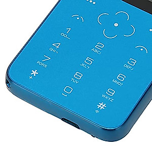 ASHATA Unlocked Basic Mobile Phone, Mobile Phone for Old, 1.8in Screen Simple Phone Dual SIM Card 2G Cellphone 1400mAh Mobile Phone (Blue)