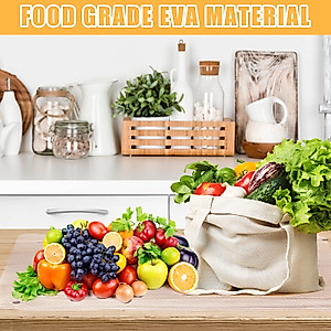 3 Rolls Shelf Liner Non Adhesive Cabinet Liners 18 Inch x 17 ft Refrigerator Liner EVA Kitchen Liner Washable Oil Proof for Kitchen Cabinet, Shelves, Refrigerator, Storage, Desks