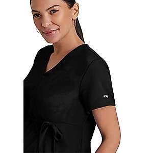BARCO Grey's Anatomy GRT094 Women's Lilah Maternity Scrub Top Black M