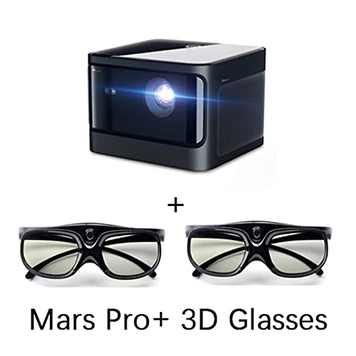 Video projectors Projector 4K Laser Beamer 3200ANSI Lumen with 128GB Memory Active 3D WiFi Smart TV Video Home Theater Cinema (Color : Add 3D)
