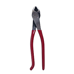 Pliers, Ironworker's Diagonal Cutting Pliers with High Leverage Design Works as Rebar Cutter and Rebar Bender, 9-Inch