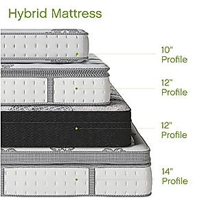 Classic Brands Decker Memory Foam and Innerspring Hybrid 10-Inch Mattress | Bed-in-a-Box Twin XL