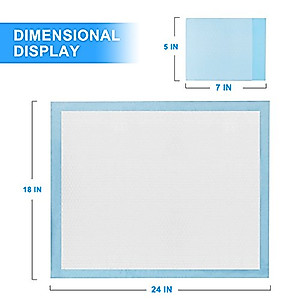 Baby Disposable Changing Pad, 20Pack Soft Waterproof Mat, Portable Diaper Changing Table & Mat, Leak-Proof Breathable Underpads Mattress Play Pad Sheet Protector(13'' 18'')