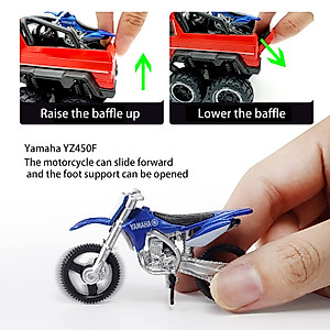 Metal Truck Model Car Toy - 6x6 Off-Road Creative Decorative Model Diecast Truck with Sound and Light,Toy Truck for Boys and Girls Aged 3+ Years (Black)