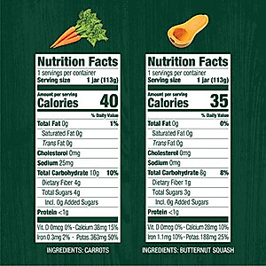 Beech-Nut Baby Food Jars, Veggie Variety Pack, 4oz, 12ct