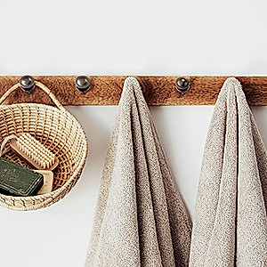 Hotop 25 Pieces Double Headed Picture Hangers Nails Small Head Hanging Nails Picture Photo Hanging Hook Pins Decorative Nail Hook Hangers for Home Office School (Black), as shown