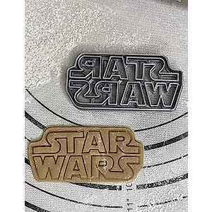 Galaxy Wars Logo Cookie Cutter & Mold (XL Size, 2”x4.1” Inch-Scale) Produced by 3D Kitchen Art