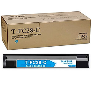 TANFENJR Compatible T-FC28 T-FC28-C Cyan Toner-Cartridge Replacement for Toshiba e-Studio 2330C 2830C 2820C Printer (1 Pack)