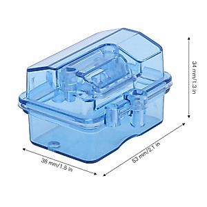Dilwe 2Sets RC Radio Receiver Protector,Durable Waterproof RC Receiver Box Radio Receiver Protector Upgrade Parts or RC Car Boat