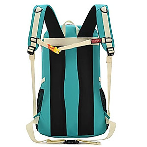 King'sGuard 40L Hiking Backpack Men Women Travel Backpack Waterproof Climbing Daypack with Rain Cover for Mountaineering Backpacking (Blue)