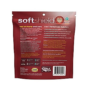 Ark Naturals Soft Shield Protection+ Brushless Toothpaste, Dog Dental Chews for Small Breeds, Stops Plaque and Tartar, Freshens Breath, 12oz, 1 Pack