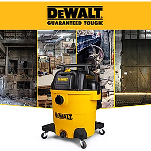 DEWALT Poly Wet/Dry Vacuum DXV12P 12 Gallon Professional Shop Vacuum, 5.5 HP Power, 27 ft Working Range