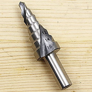 Zrong 4-16mm Drill Hexagon Screw Drill HSS Power Tools Spiral Grooved Metal Steel Step Drill Bit