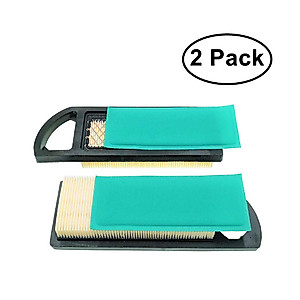 MOWFILL 2 Pack 697153 Air Filter Replace for BS 697014 697634 698083 794422 795115 797008 OEM Air Cleaner Cartridge with 697015 Pre Filter Fits Lawn Mower Air Cleaner Element