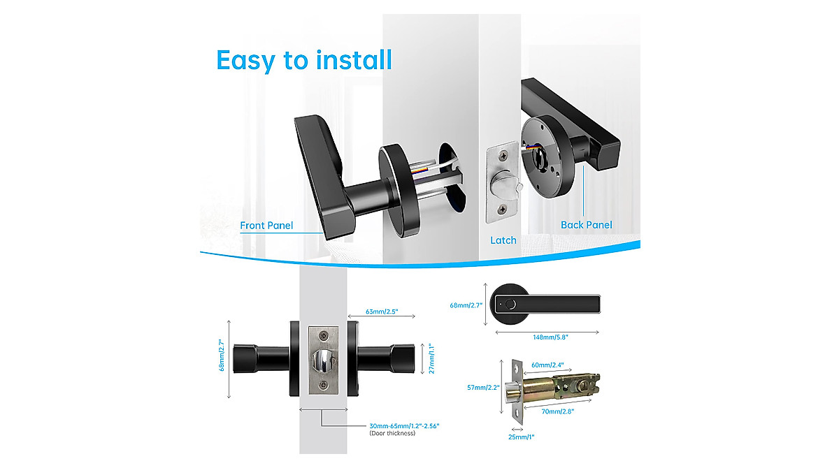 Luston Smart Lock - Biometric & Keyless Door Security